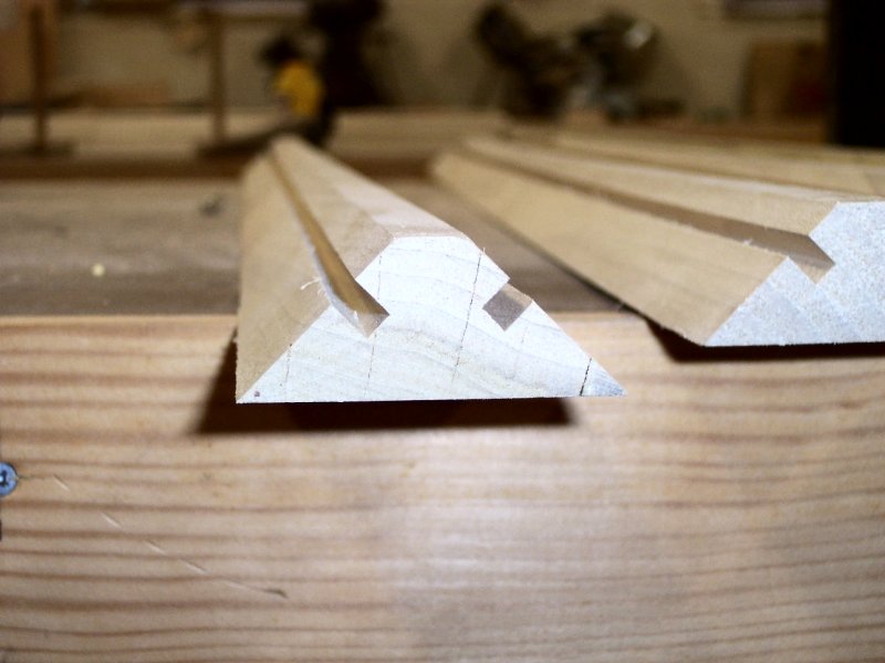 Then make some posts for the corners. I used 4/4 poplar. Cut them on a ...